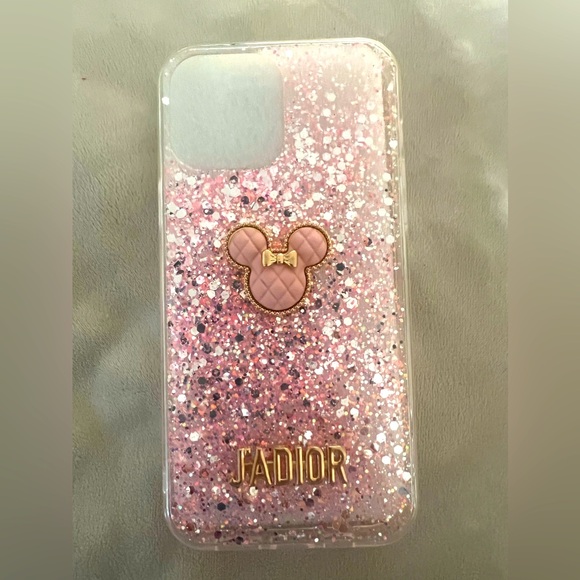 Cell Phones & Accessories | Minnie Pink Glitter Iphone Case 13 Pro Max ...